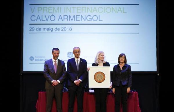 Melissa Dell, guanyadora el 2017 del Premi Calvó Armengol, rep la ...